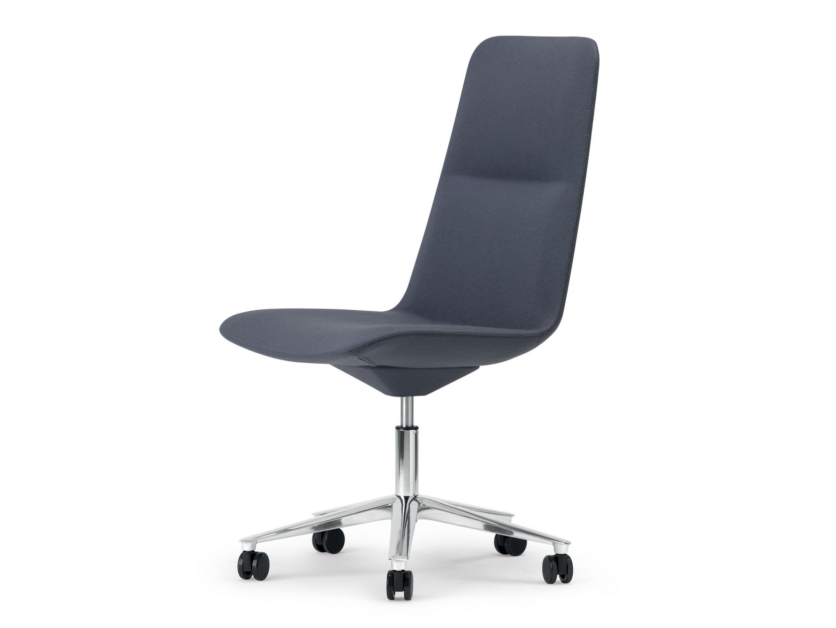 SLIM CONFERENCE HIGH 5 - 825 Office chair with castors with 5-Spoke ...