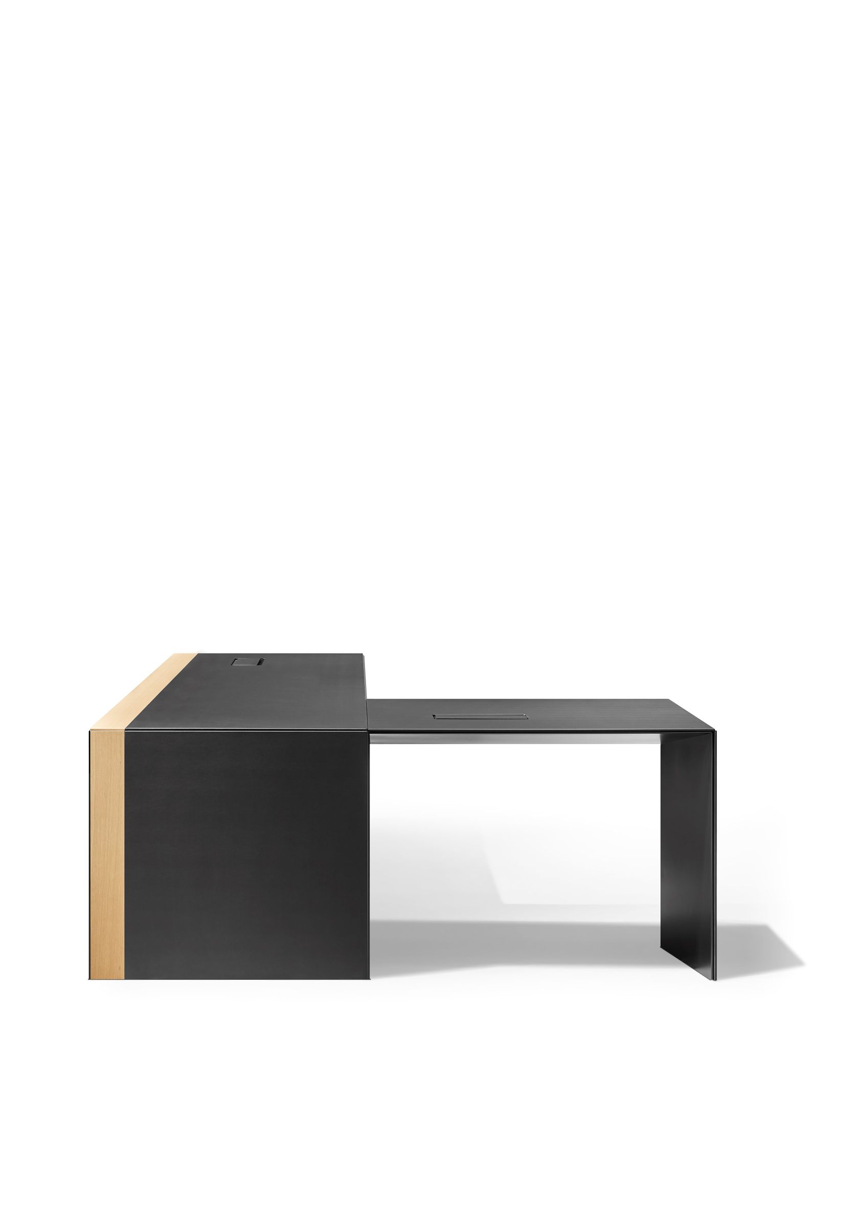 SLIM Rectangular metal executive desk By José Martínez Medina | design ...