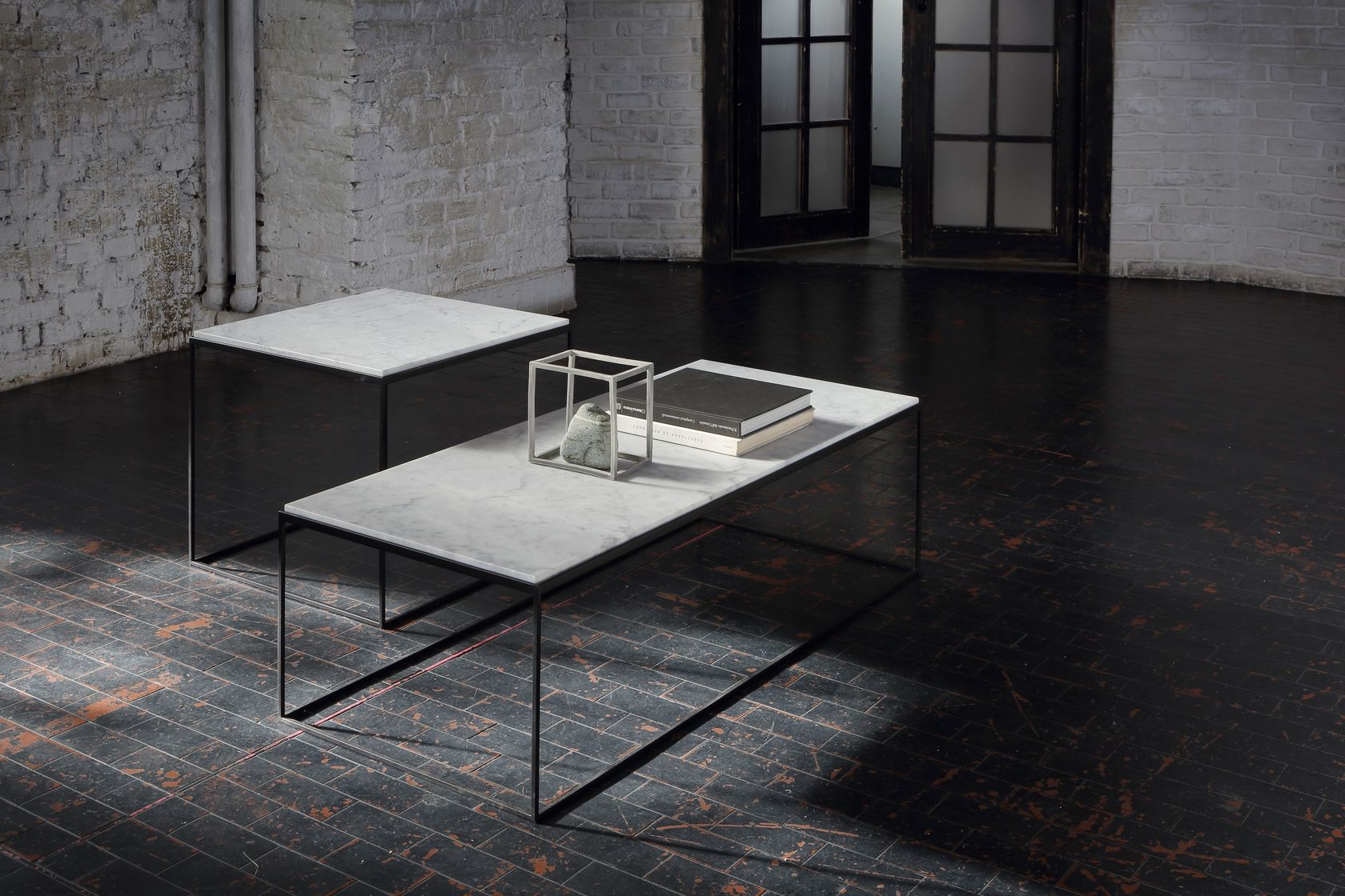 SLIM MARBLE Square Carrara marble coffee table By Zeus | design ...