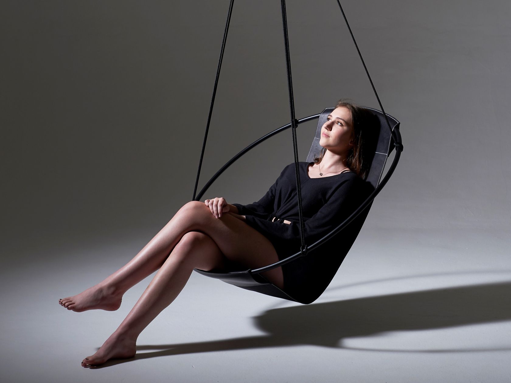 SLING THICK LEATHER armchair By Studio Stirling design Joanina Pastoll ...