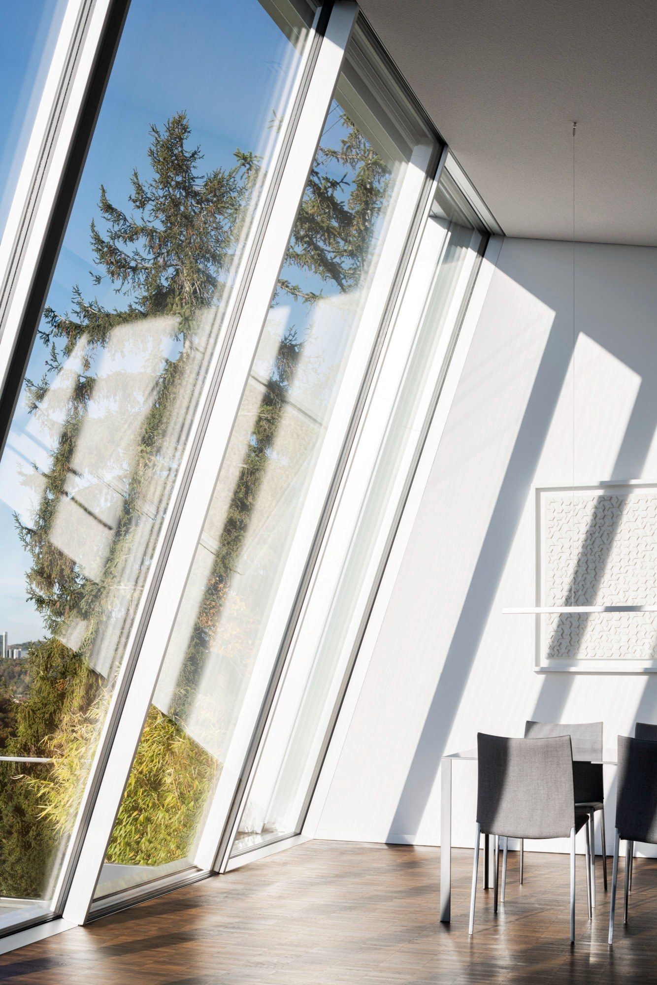 With concealed fittings sliding window SLOPE By Sky-Frame