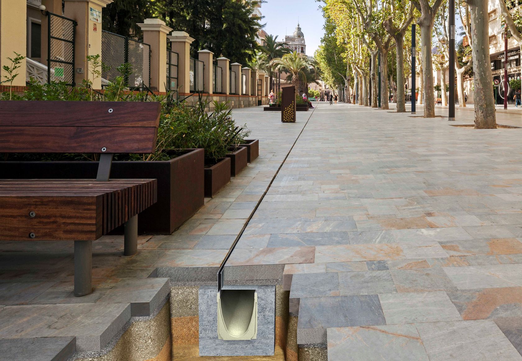 SLOT GRATING Drainage channel and part By ULMA Architectural Solutions