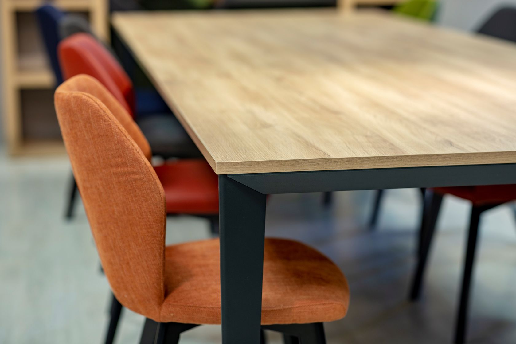 Rectangular melamine-faced chipboard table SMART Setis Collection By ...