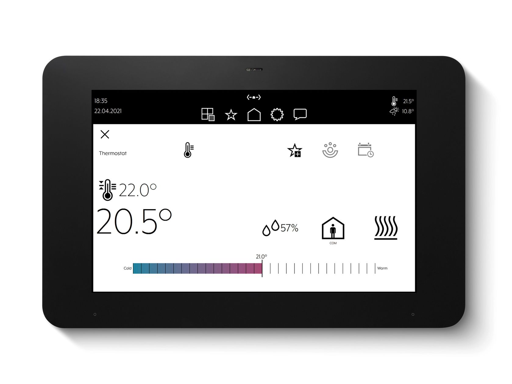 Building automation system interface SMART PANEL 8 By JUNG
