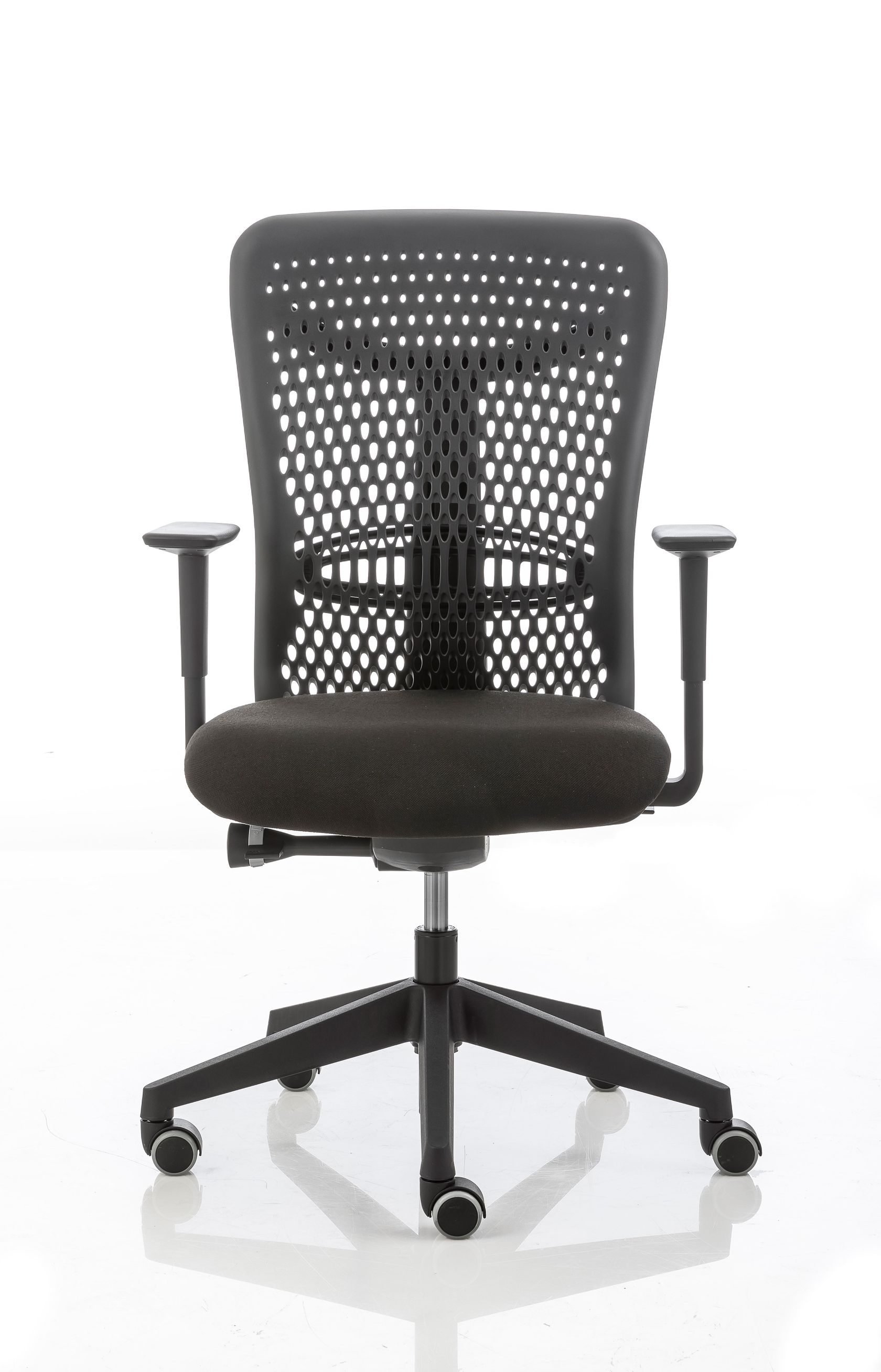 SMARTBACK Height-adjustable office chair with castors with armrests By ...