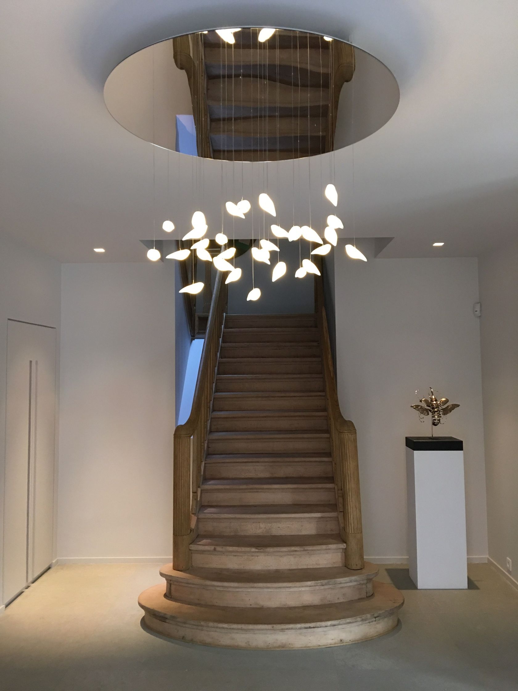 LED glass pendant lamp SMOON BIRDIE LIGHT By Beau & Bien design Sylvie ...