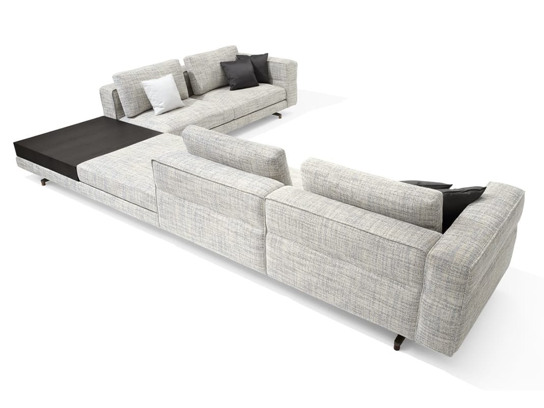 SOHO Sectional fabric sofa By Giorgetti | design Carlo Colombo