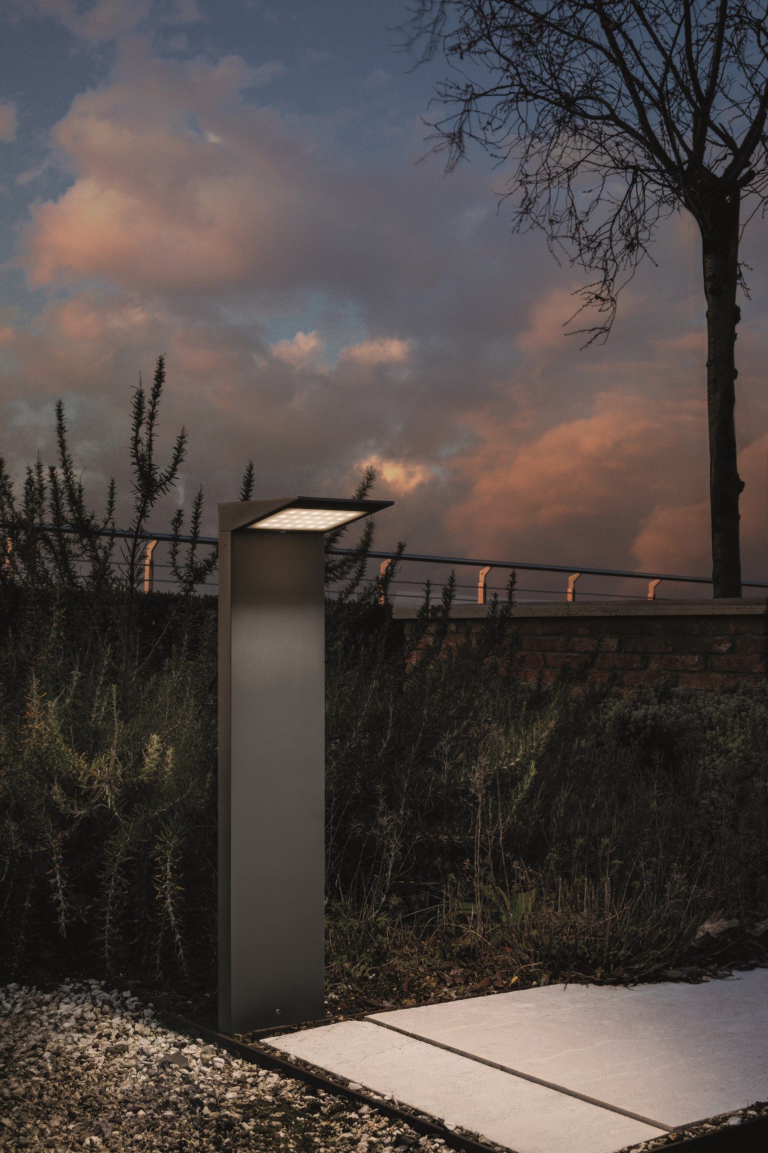 SOLAR LED die cast aluminium bollard light By Zafferano Ailati Lights
