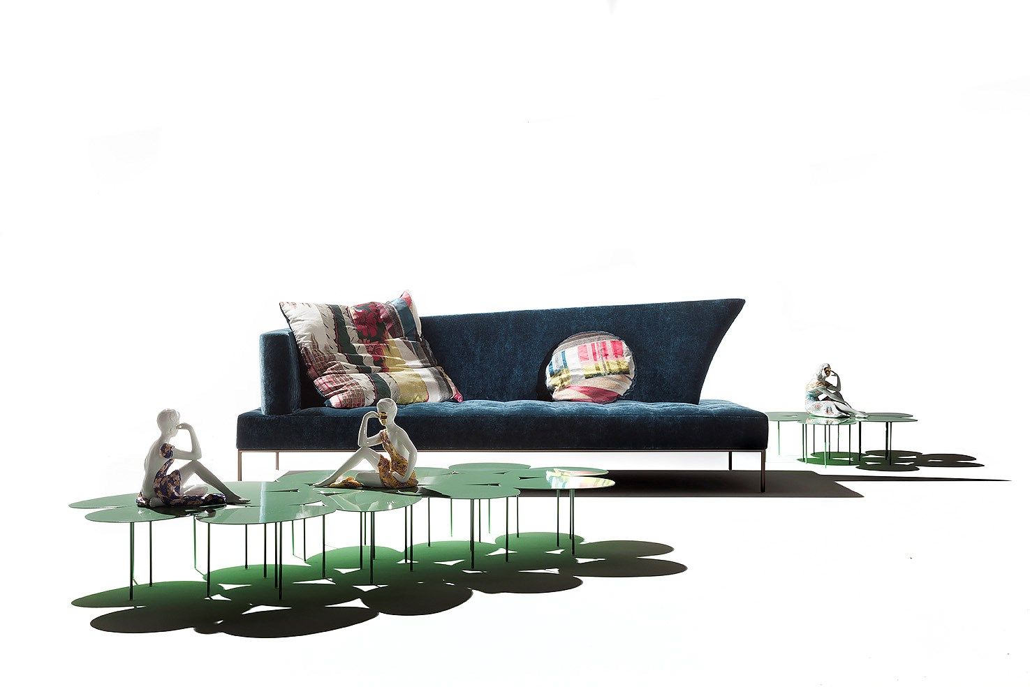 SOLE LUNA Fabric sofa By ERBA ITALIA | design Giorgio Soressi