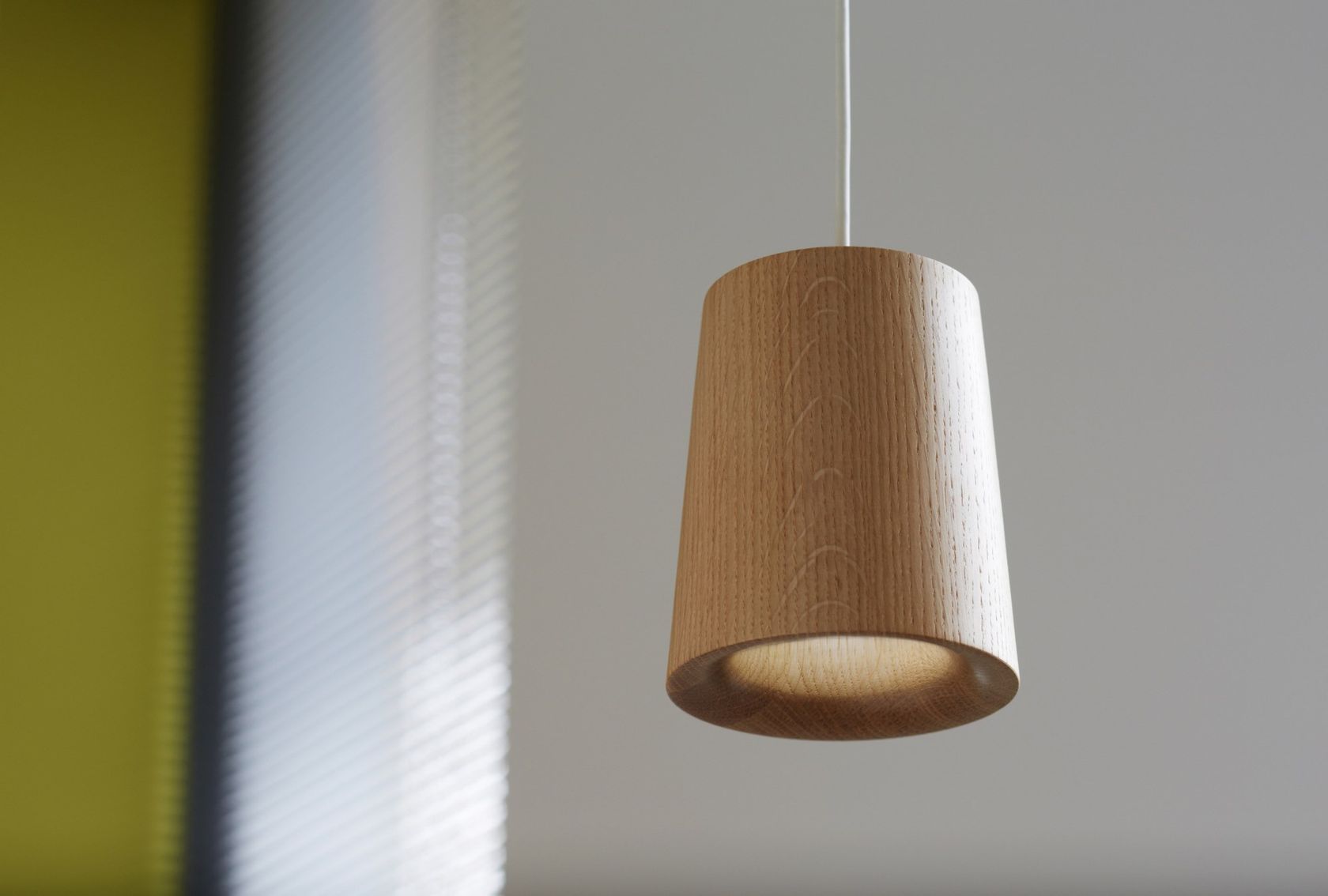 SOLID CONICAL LED dimmable oak pendant lamp By Case | design Terence ...