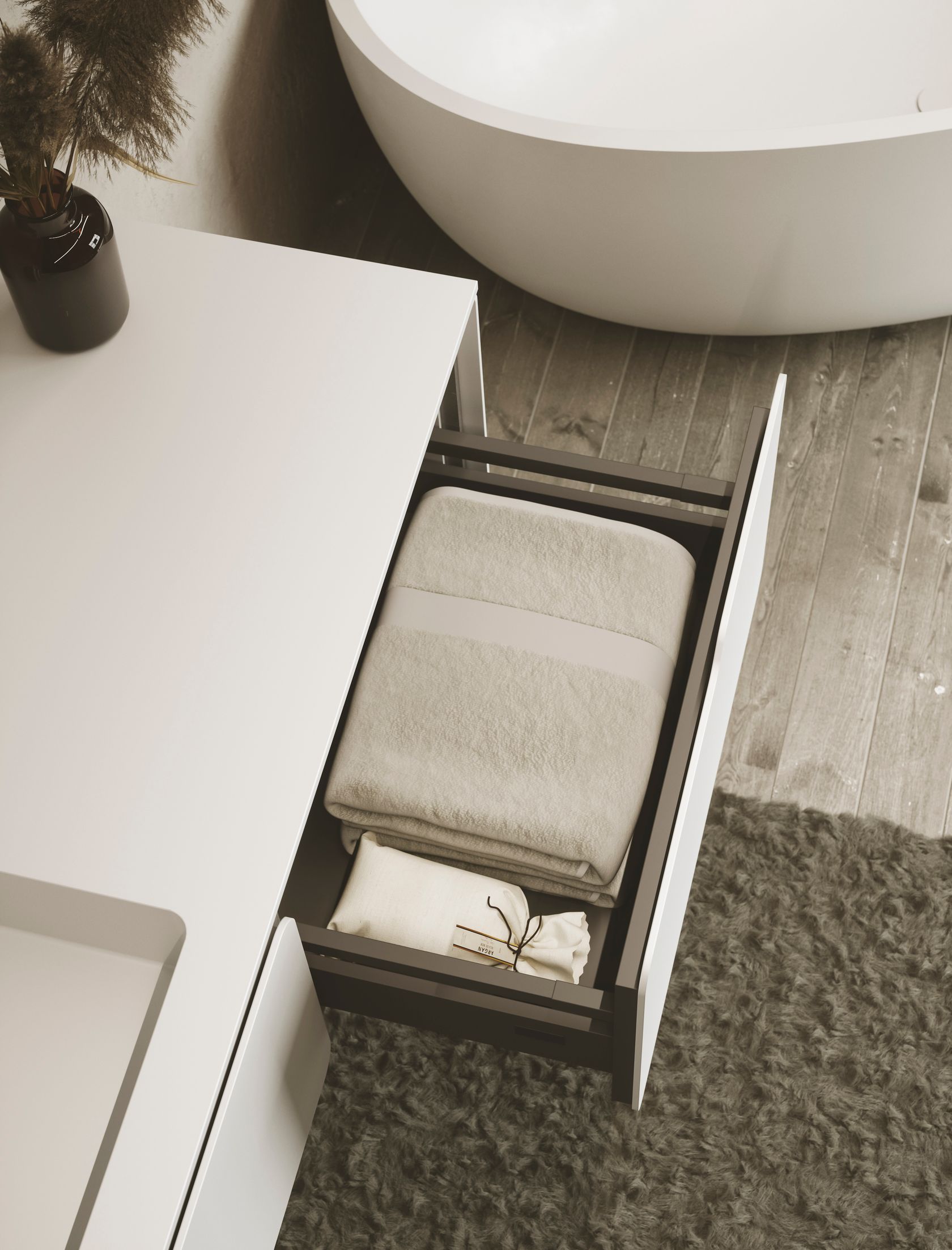 SOLIDO | Single vanity unit Solido Collection By SDR CERAMICHE