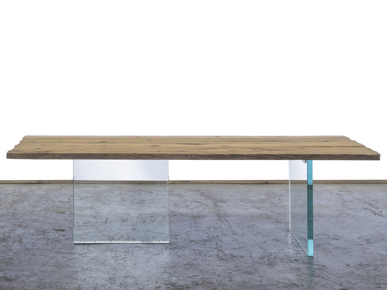 Rectangular reclaimed wood dining table SOLIGO By A&B Rosa dei Legni