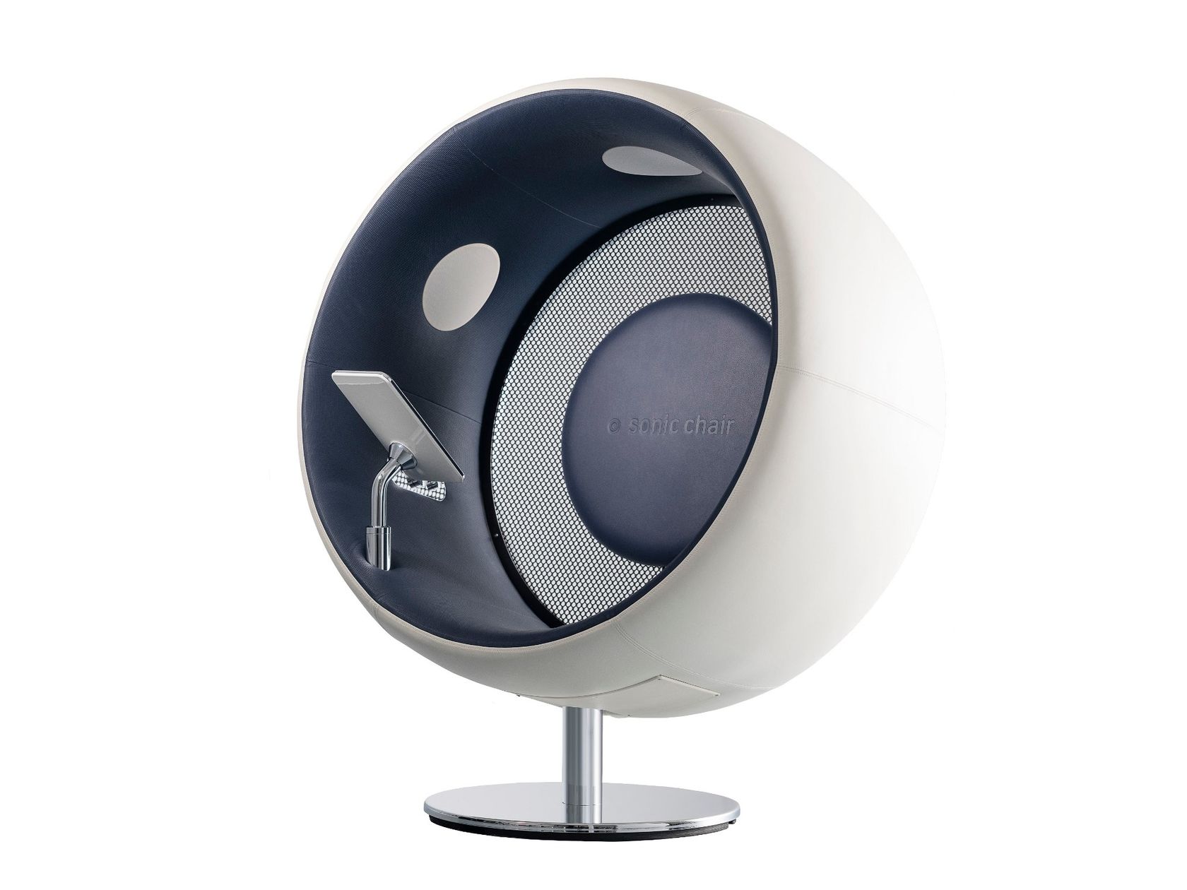 SONIC CHAIR - FIRST CLASS Acoustic armchair with iPad By Sonic chair ...