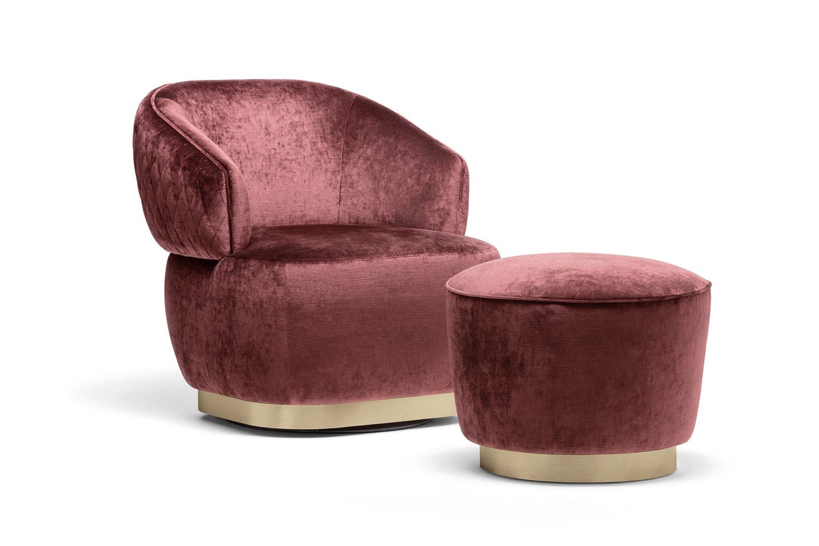 SOPHIE Upholstered round pouf By OPERA CONTEMPORARY | design Castello ...