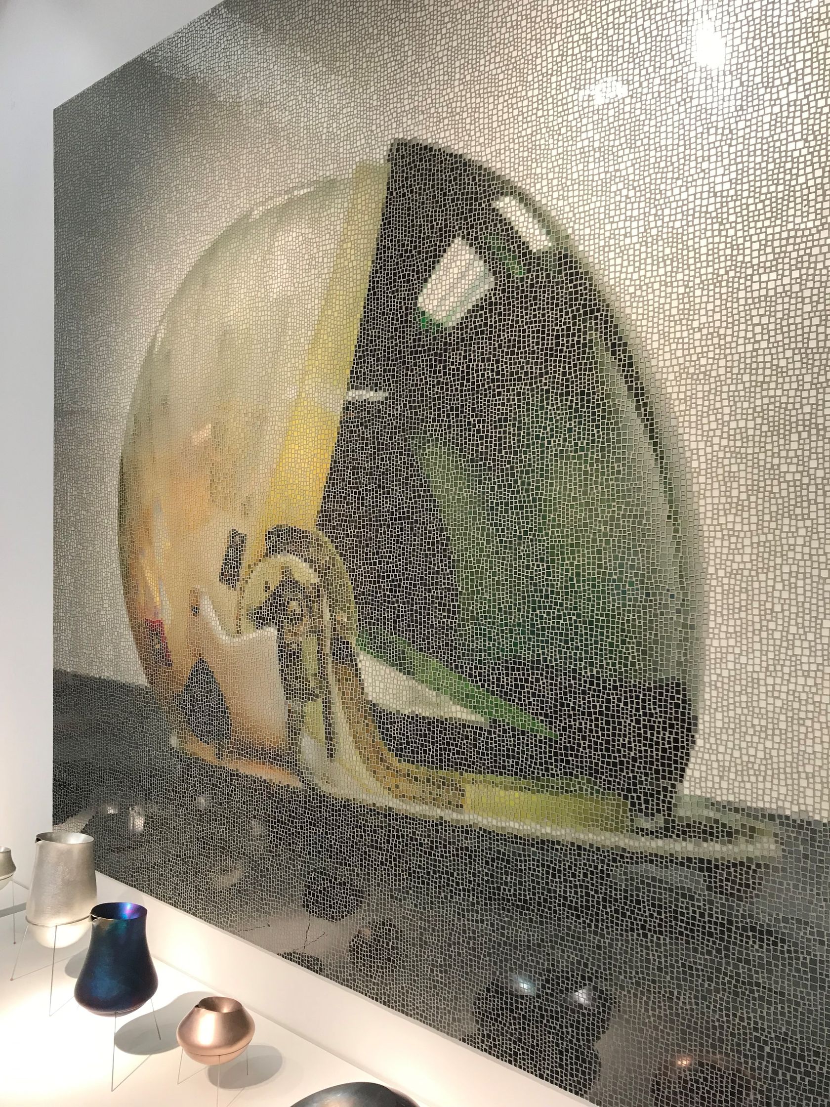 Glass mosaic SPACE HELMET By Mutaforma