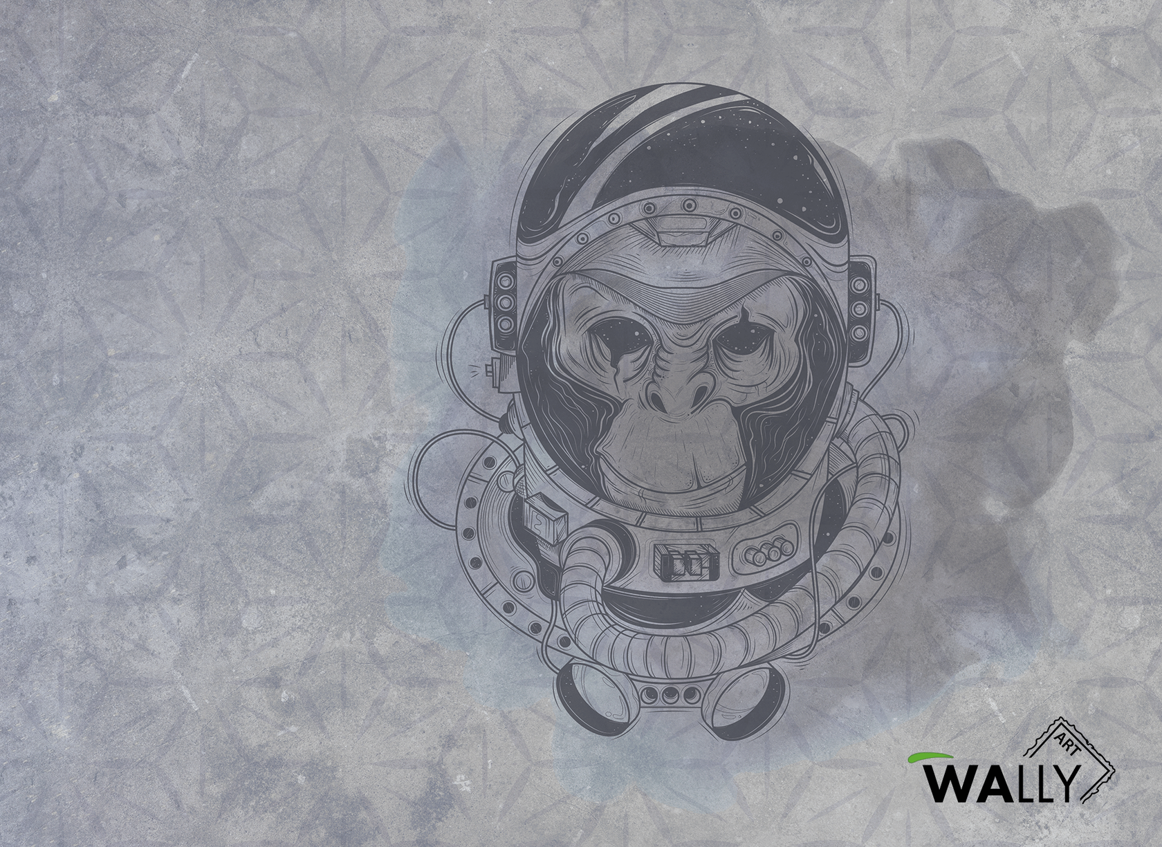 SPACE MONKEY Wallpaper By WALLYART