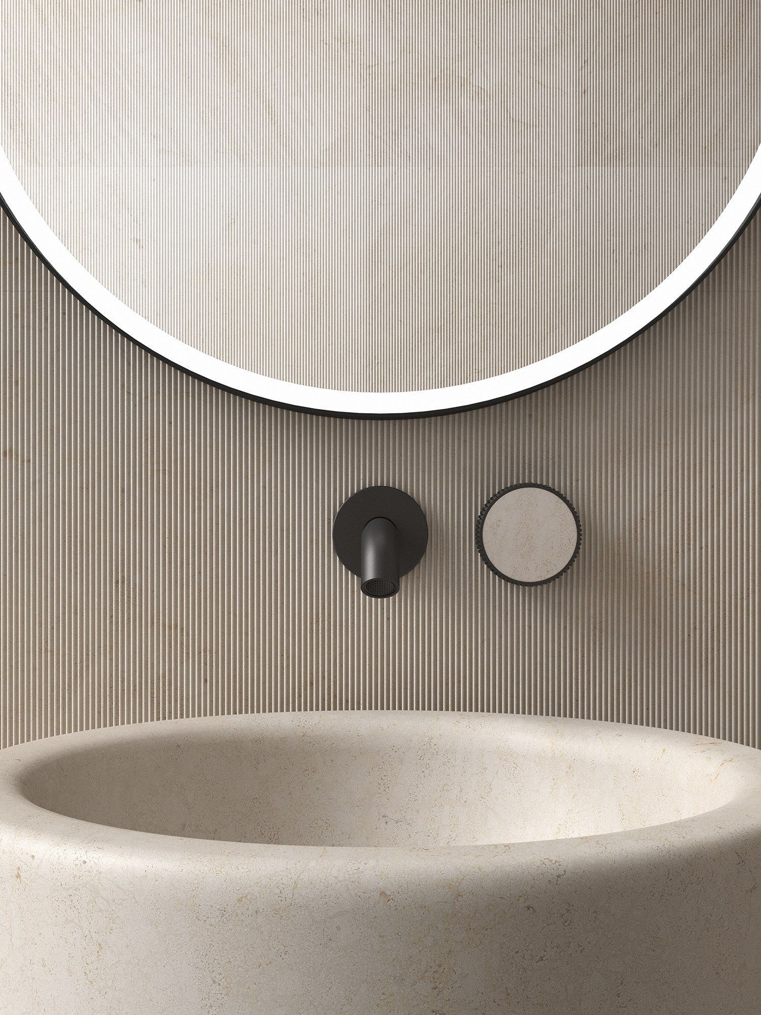 SPAGHETTI Stone 3D Wall Cladding By Salvatori | design Elisa Ossino