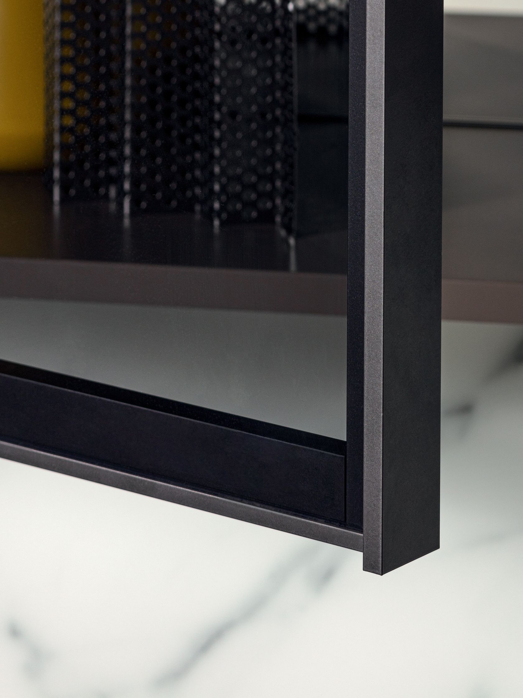 SPAZIO 03 Sectional marble and wood storage wall By PIANCA