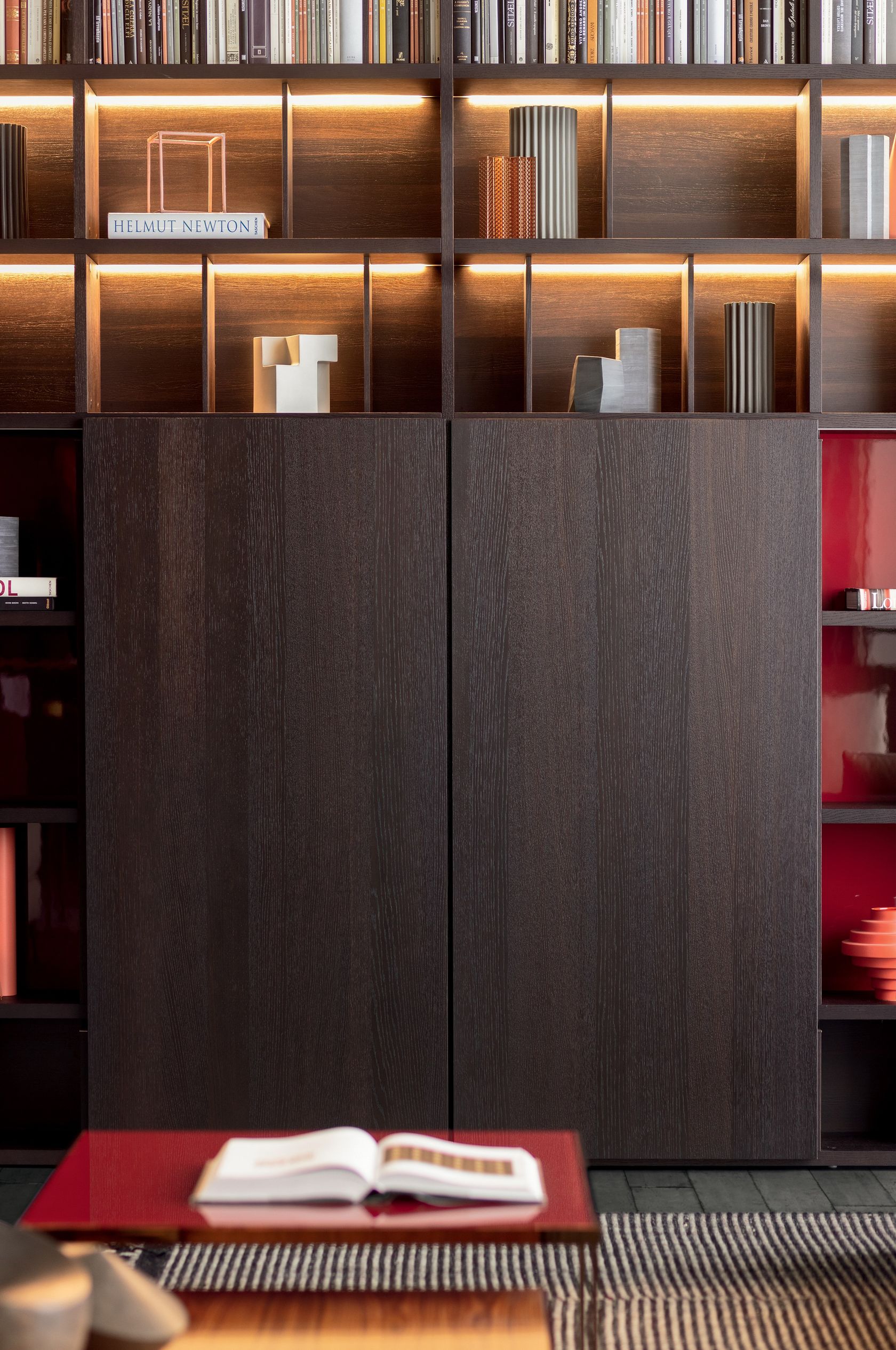 SPAZIOTECA Sectional wooden bookcase By Pianca