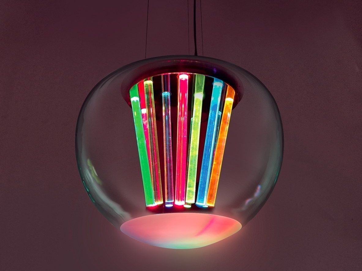 LED direct light blown glass pendant lamp SPECTRAL LIGHT By Artemide ...