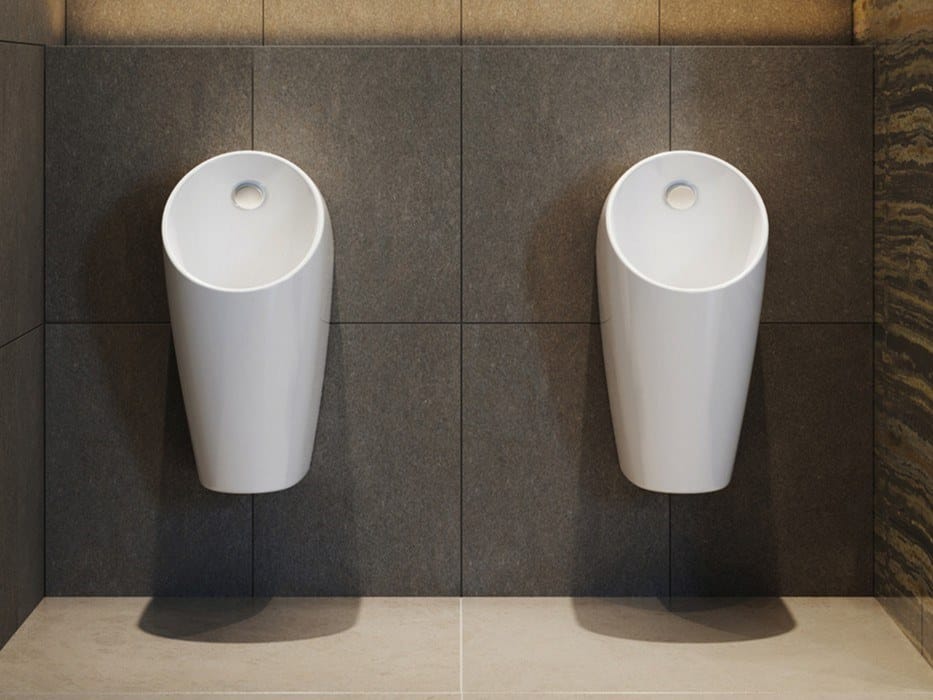 SPHERO MAXI - E183201 Suspended ceramic urinal back inlet closed shroud ...