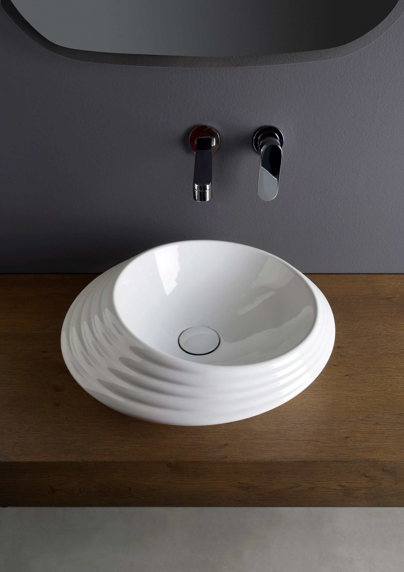 SPIRE+ Washbasin By Ceramica Flaminia | design Elena Salmistraro