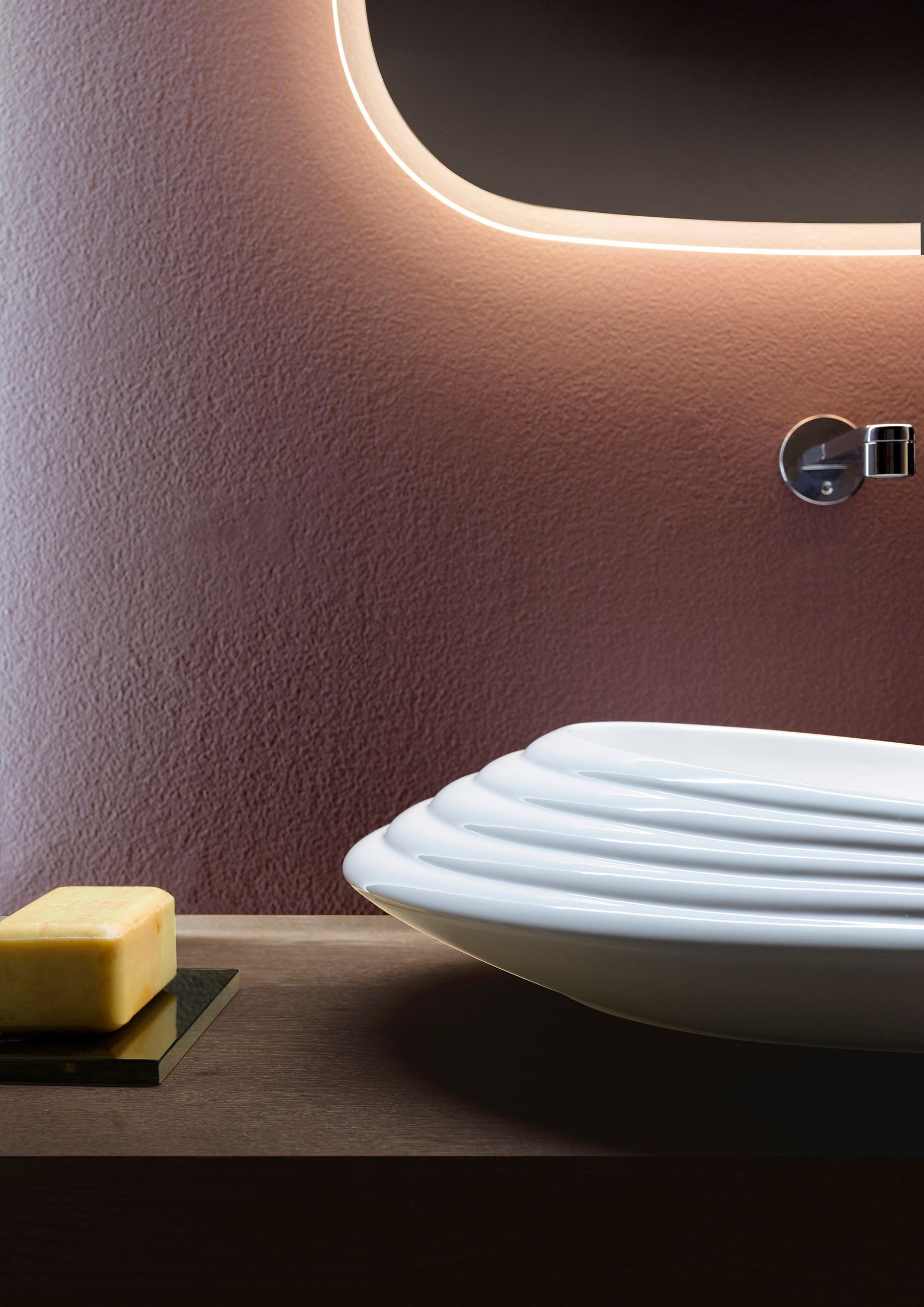 SPIRE+ Washbasin By Ceramica Flaminia | design Elena Salmistraro