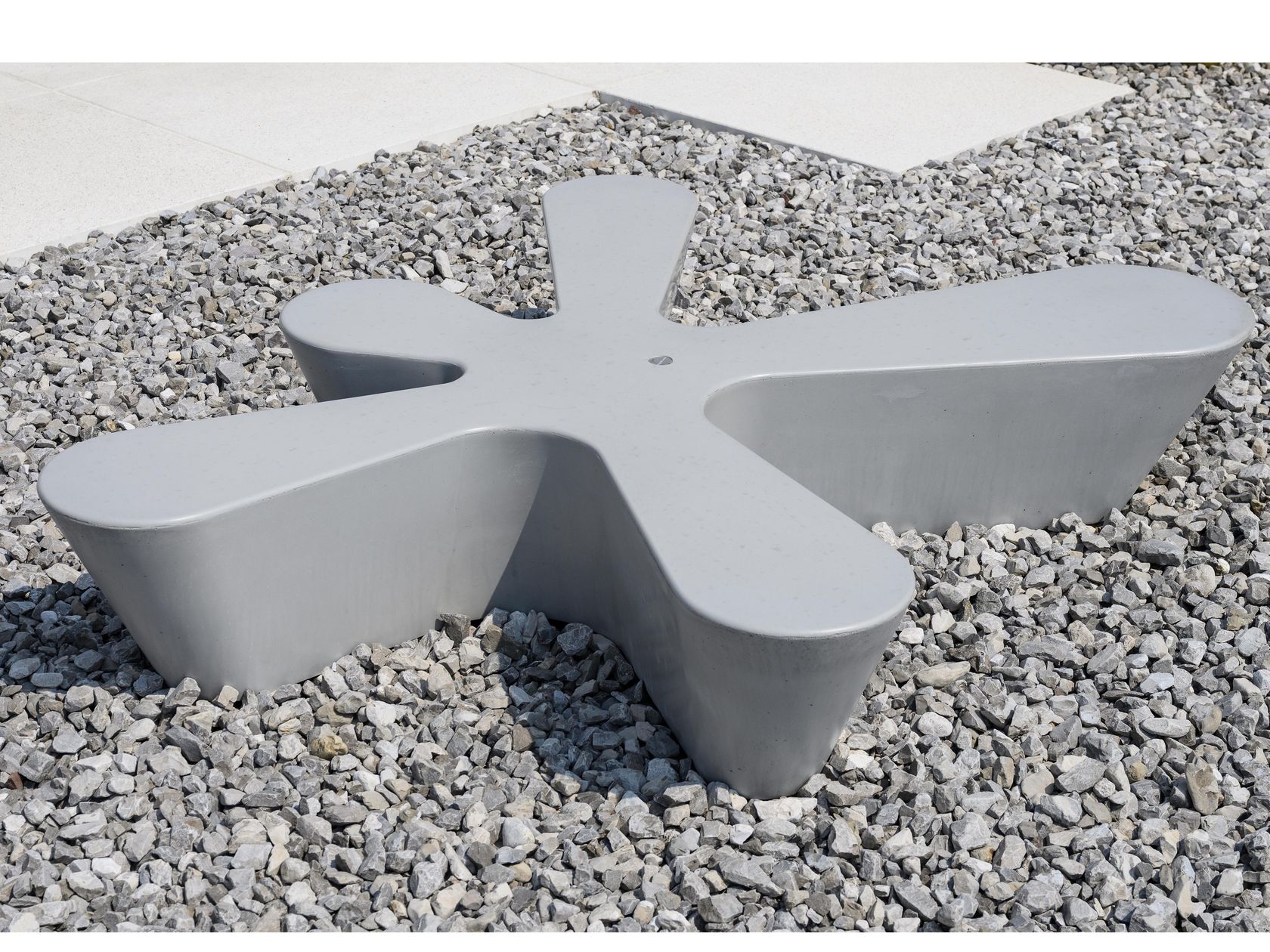 Backless cement bench SPLASH By Metalco design Massimo Tasca