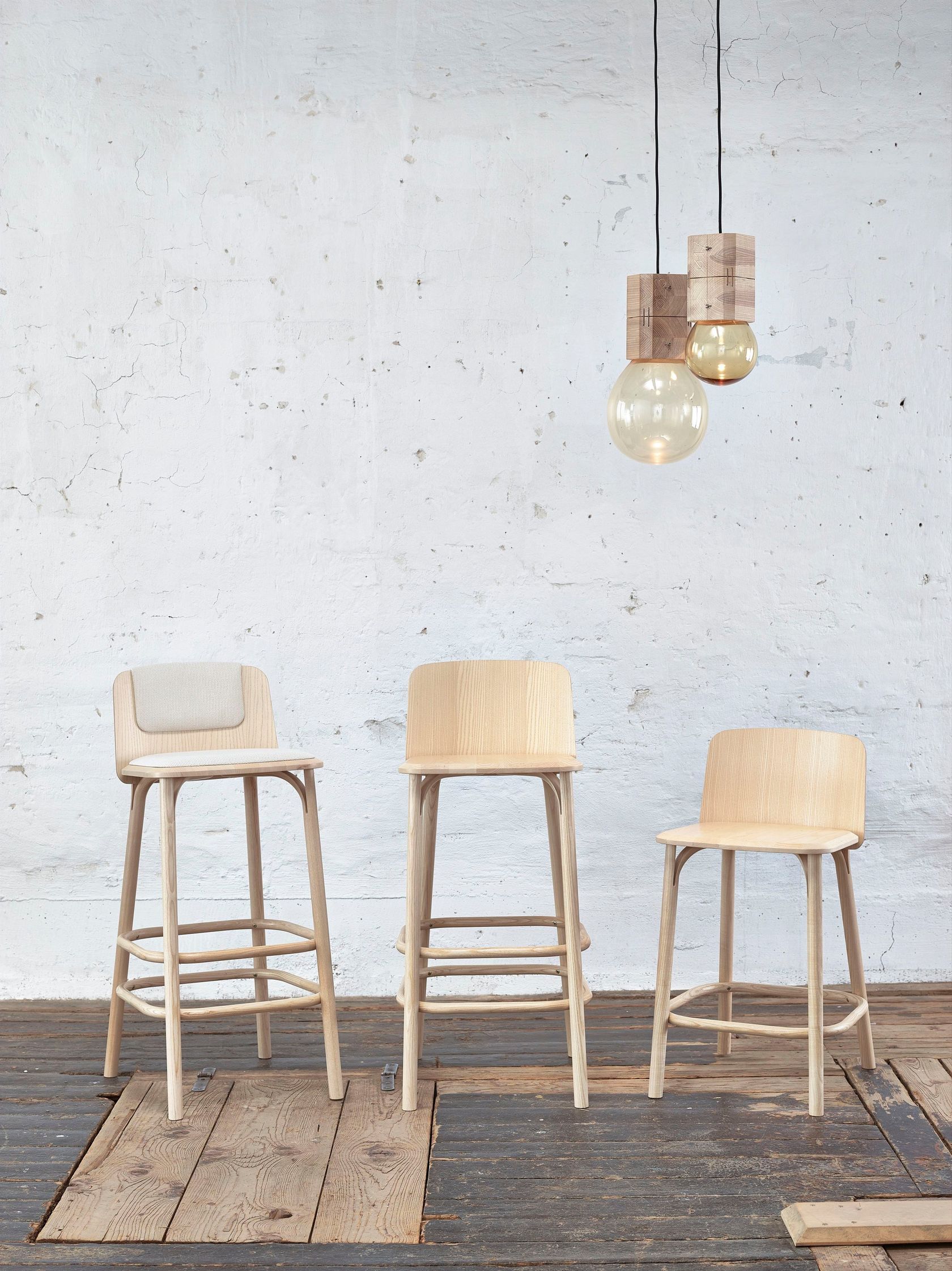 SPLIT | Wooden stool By TON design Arik Levy