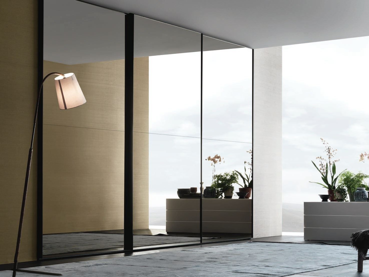 SQUARE | Armadio in vetro a specchio By JESSE