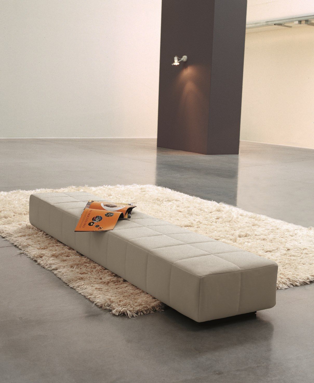 SQUARING POUF Rectangular fabric pouf By Bonaldo | design Giuseppe Viganò