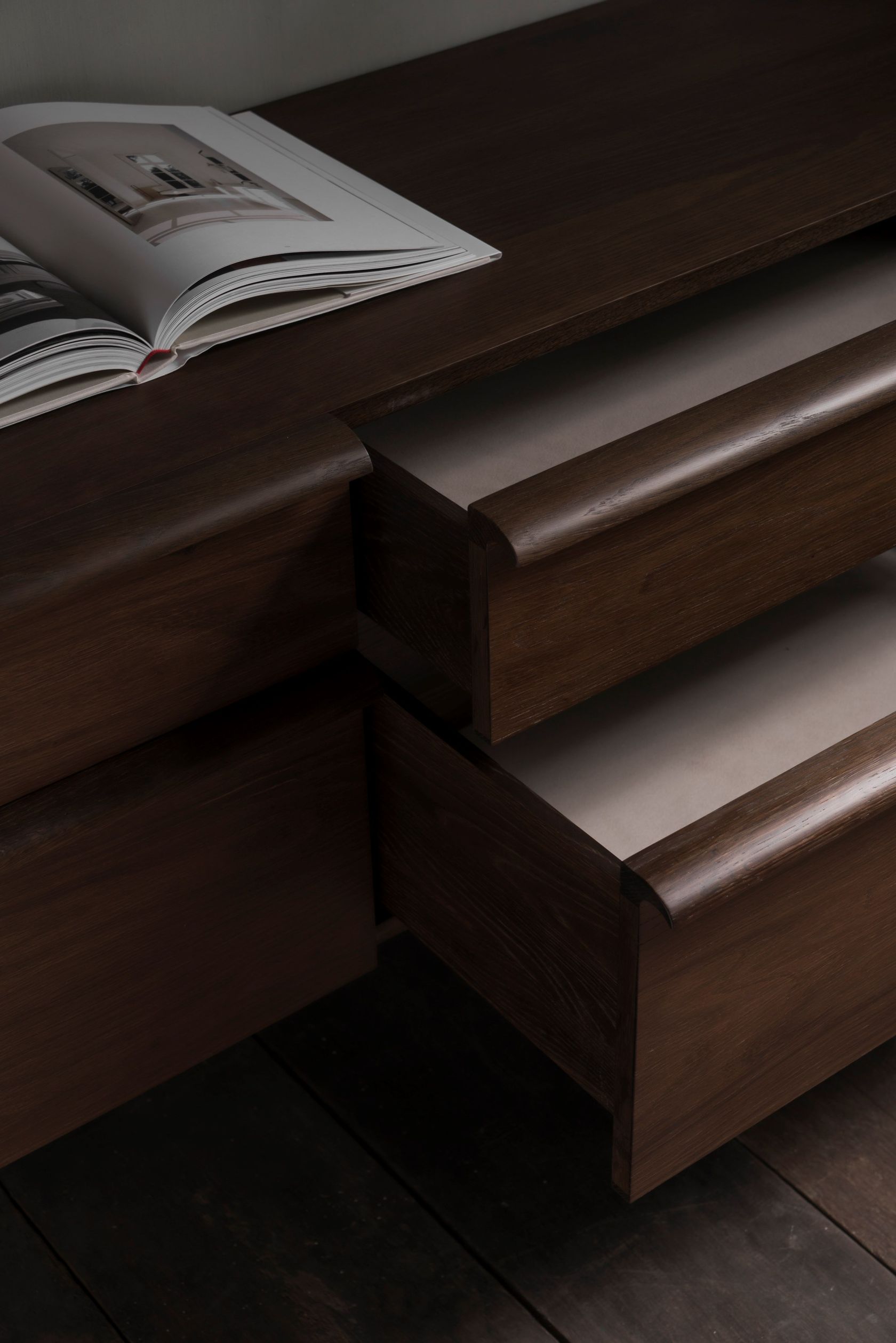 STACKING HIGH Steel and wood sideboard with drawers By District Eight