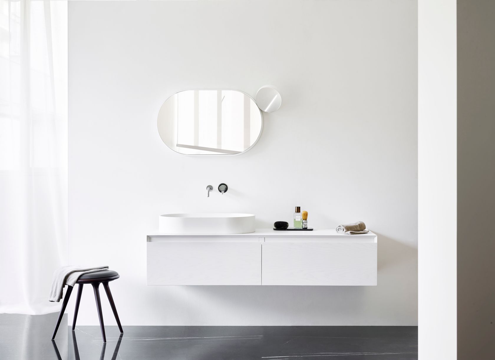 STAND | Lavabo ovale Collezione Stand By Ex.t