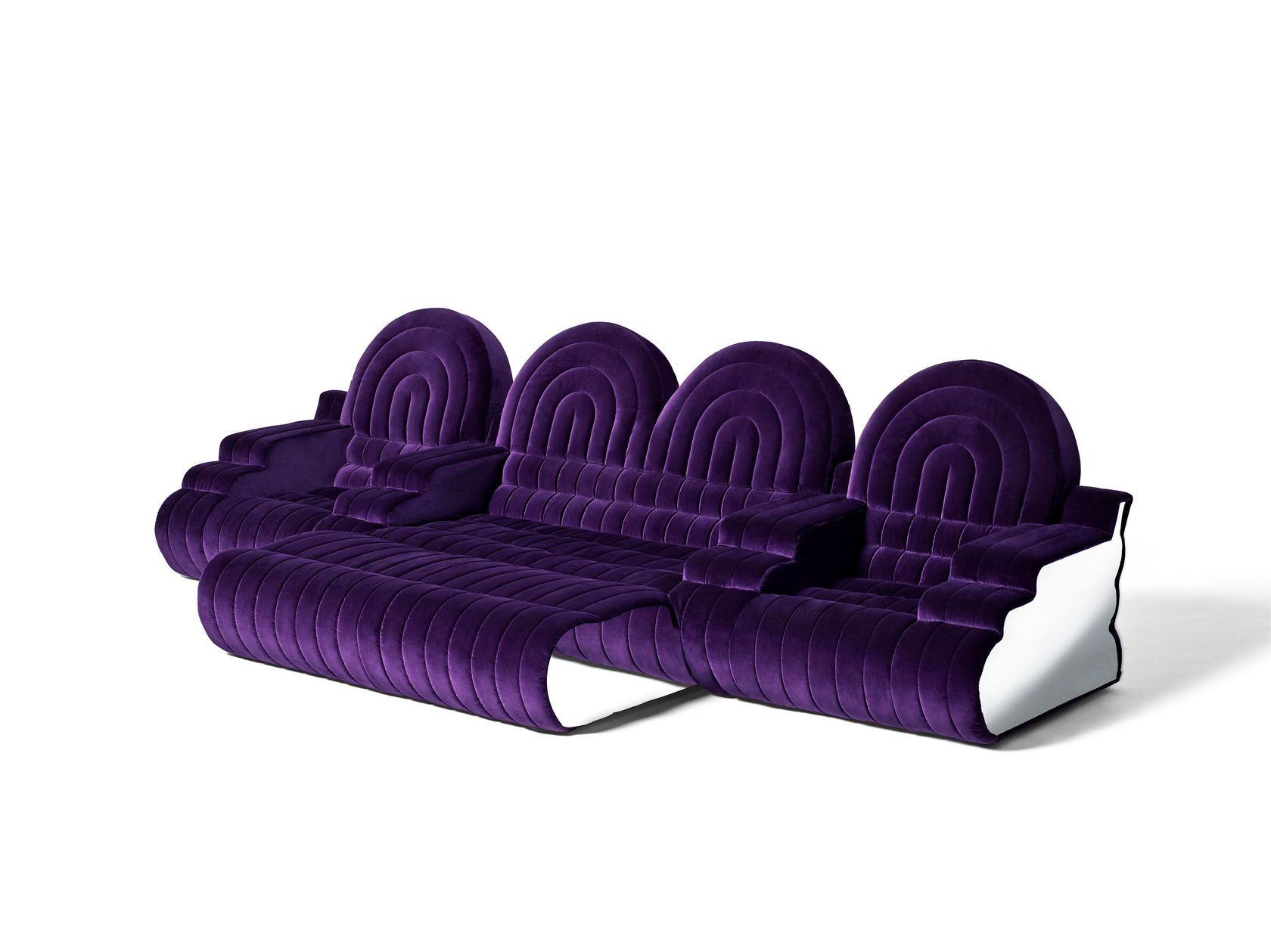 Sectional modular sofa STANLEY By Gufram design Atelier Biagetti