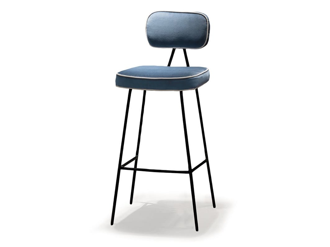 STATE High fabric stool with back By Mambo Unlimited Ideas