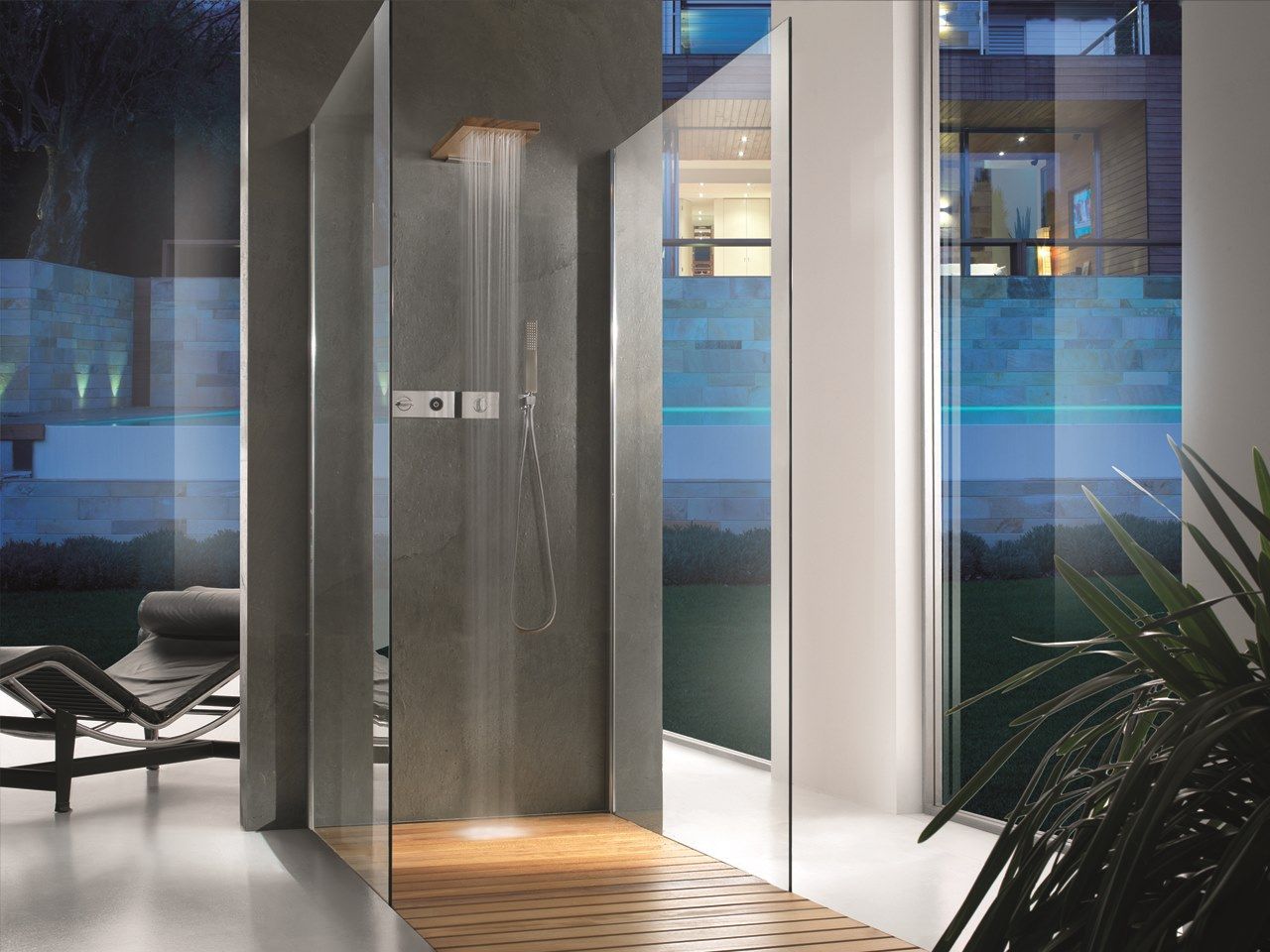 STEEL Slatted custom stainless steel shower tray By RARE