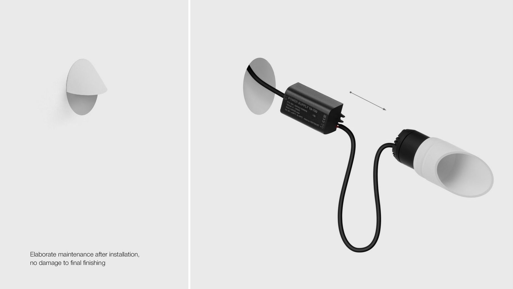 Wall-mounted recessed backlight STEP LIGHT GO By Centrsvet