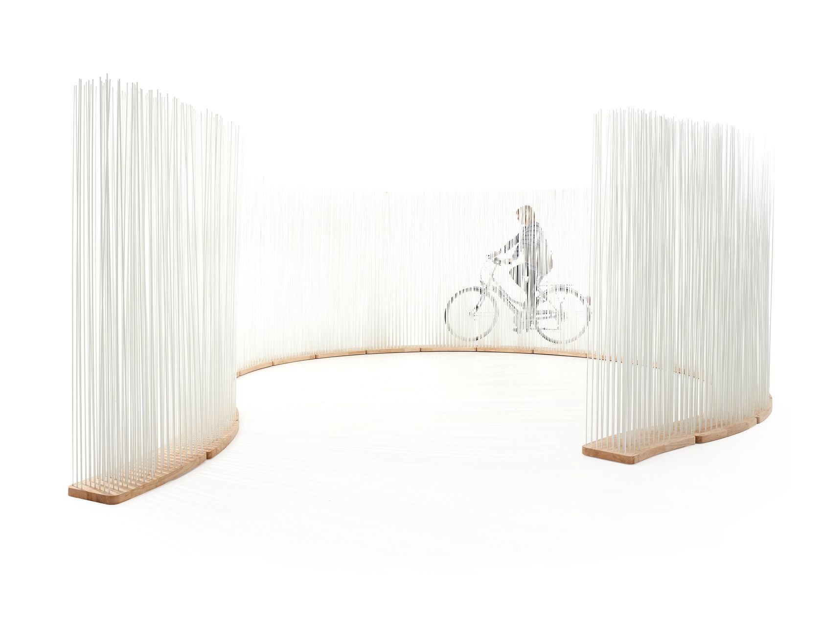 STICKS CURVED Garden partition By Extremis | design Globalhaus