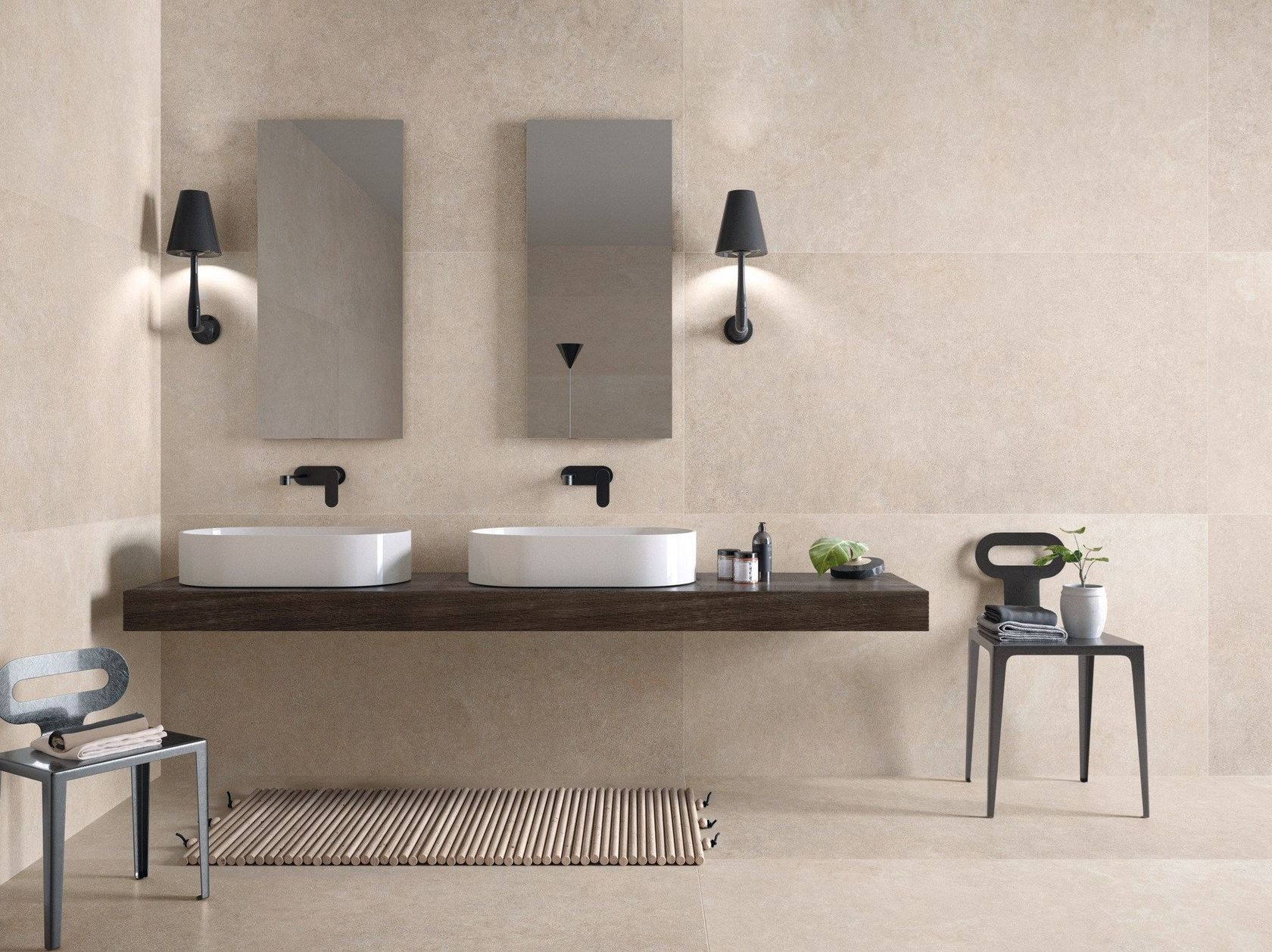 Porcelain stoneware wall/floor tiles STILL NO_W By Flaviker