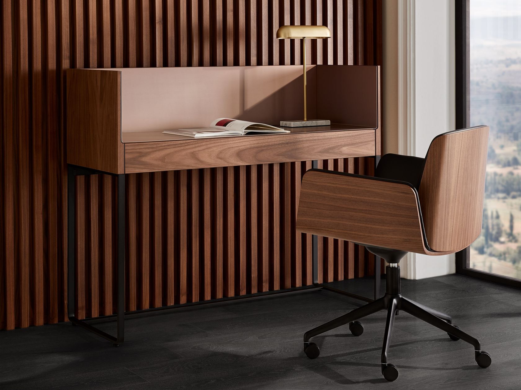 STOCKHOLM Sekretär aus Holz mit Schubladen By Punt | design Mario Ruiz