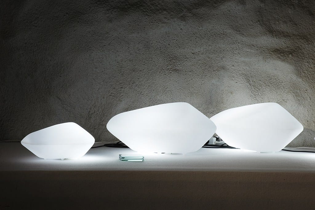 STONE OF GLASS - 202/203/204 table lamp By Oluce