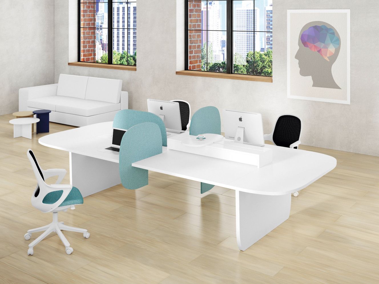 STONE OPEN SPACE | Multiple office desk By FERCIA