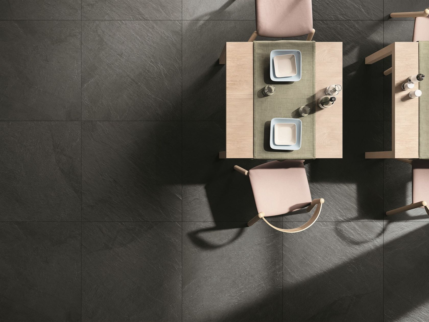 Full-body porcelain stoneware wall tiles / flooring STONE PLAN LAVAGNA ...