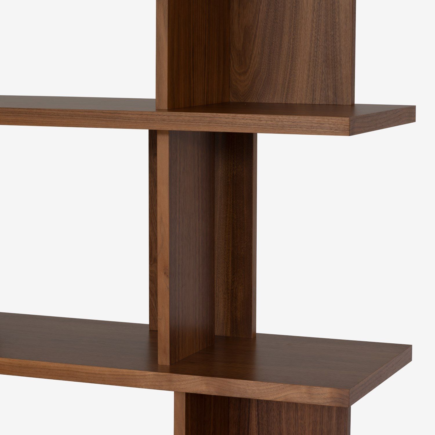 STRATA Open freestanding double-sided walnut bookcase By Case | design ...