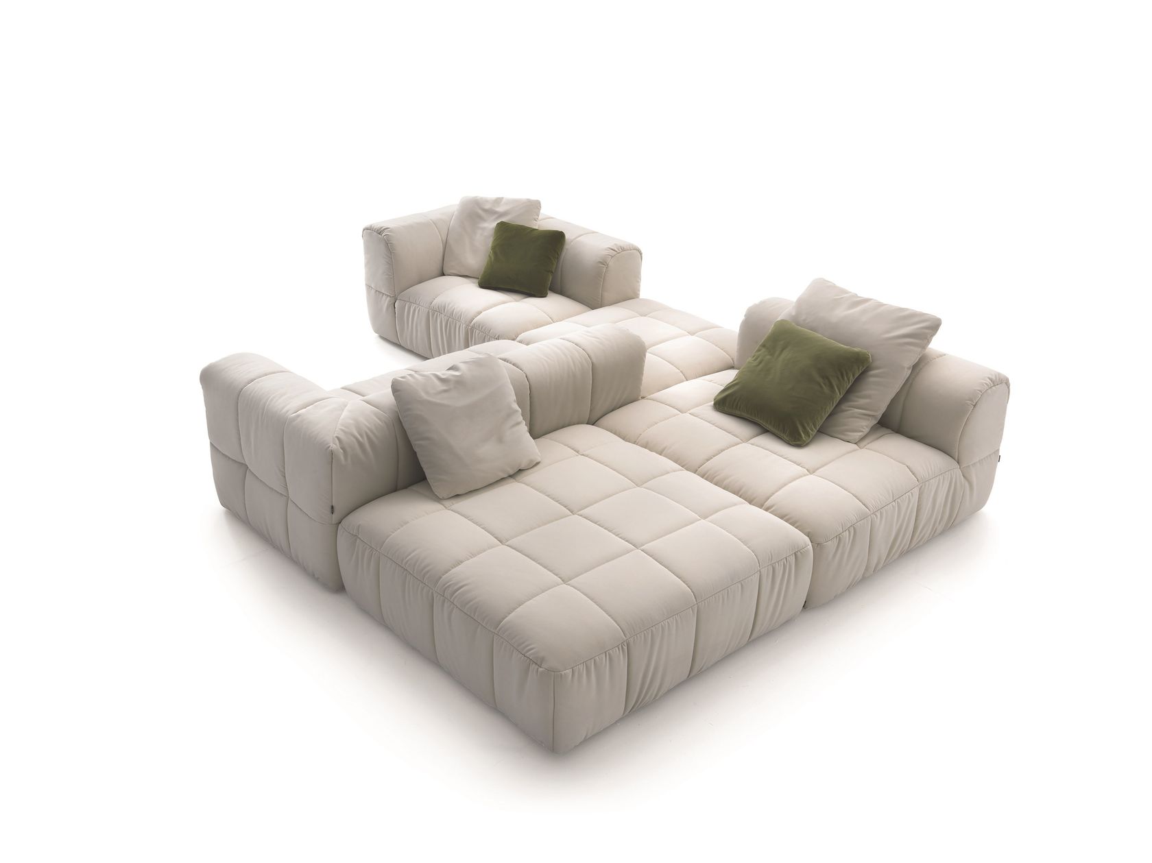 STRIPS SYSTEM Modular fabric sofa By arflex | design Cini Boeri