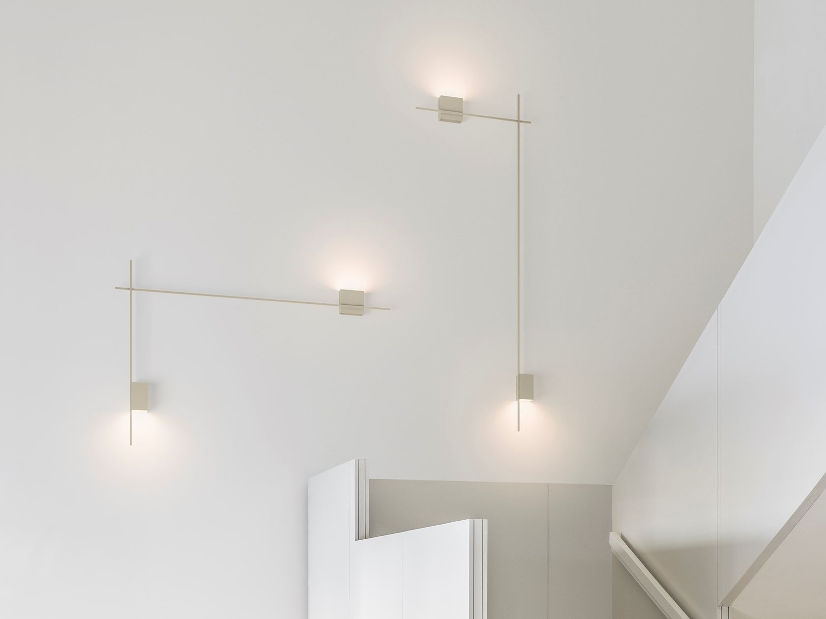 STRUCTURAL LED aluminium wall lamp By Vibia | design Arik Levy