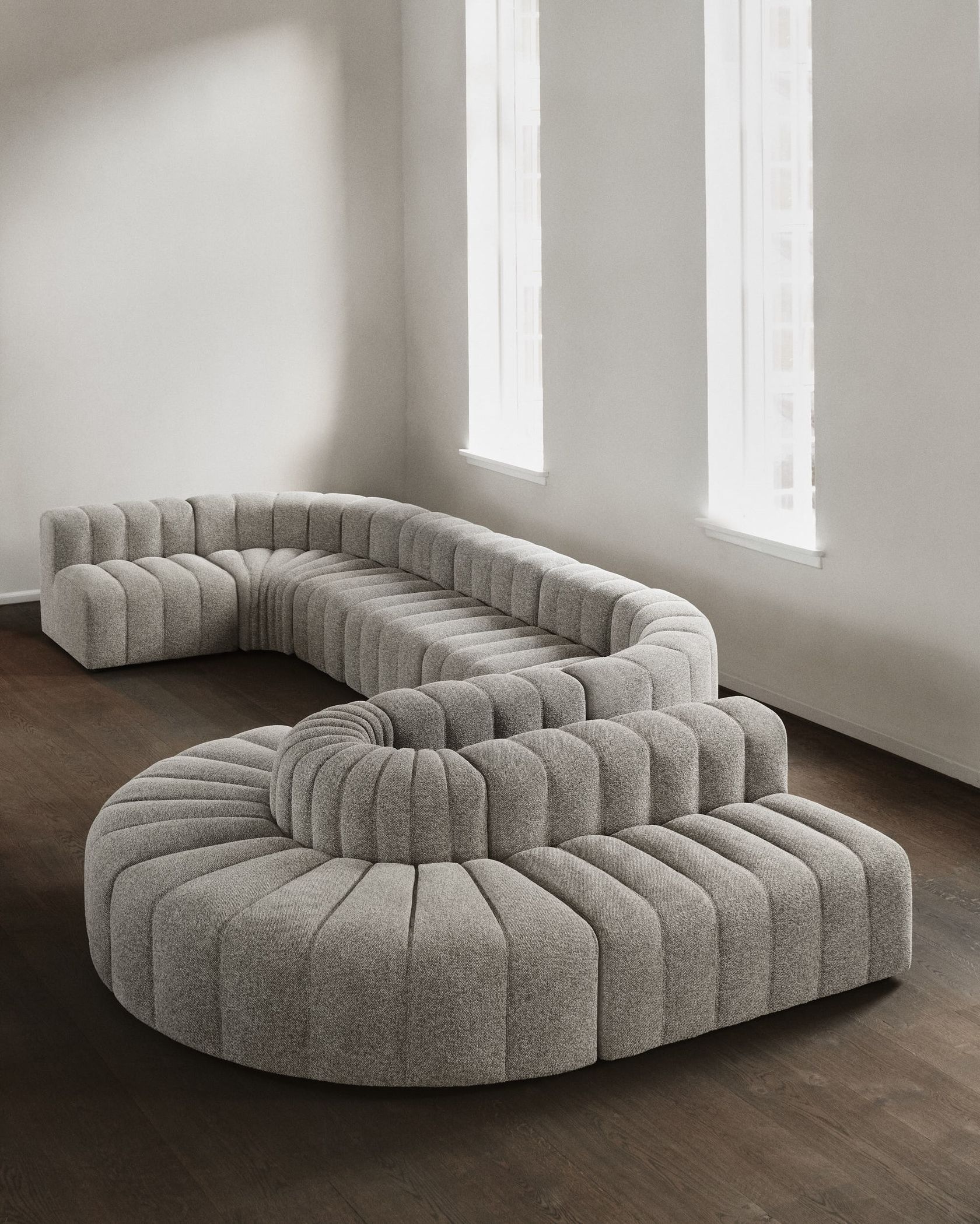 STUDIO 8 Modular curved fabric sofa By NORR11