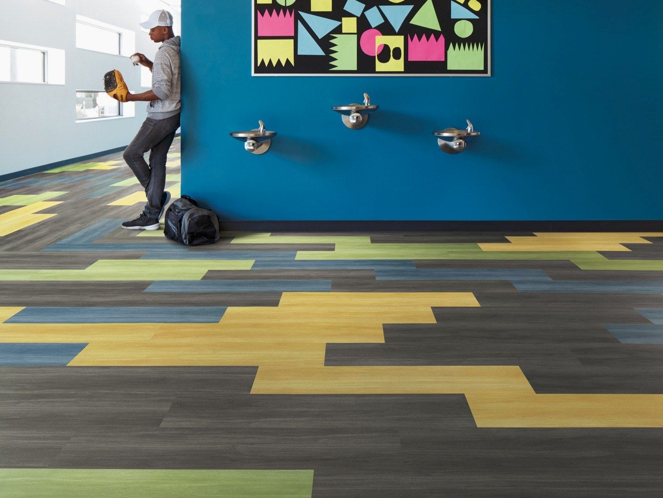 STUDIO SET Ecological resilient vinyl flooring By Interface®