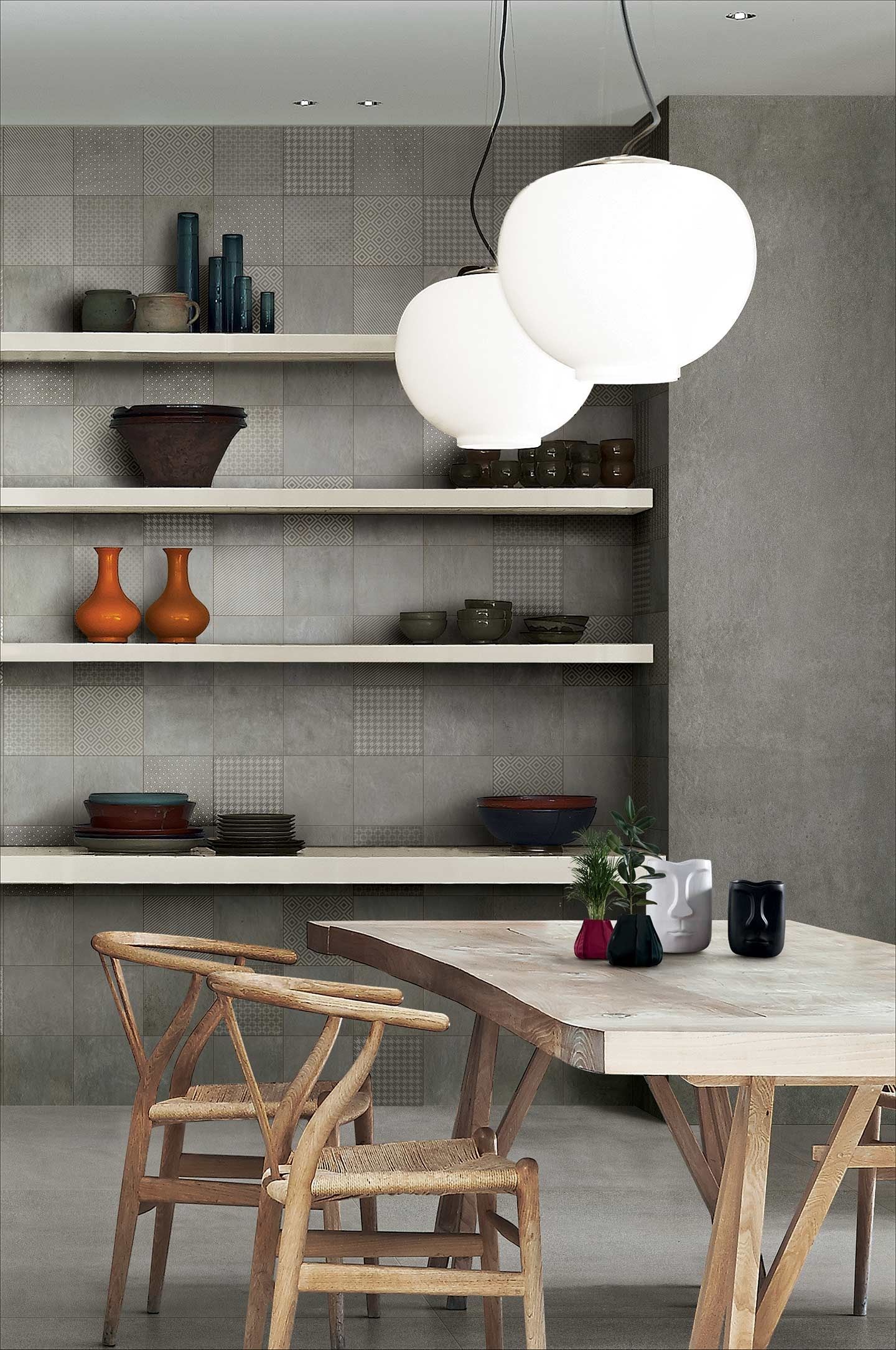 Porcelain stoneware wall/floor tiles with concrete effect STUDIOS OF ...