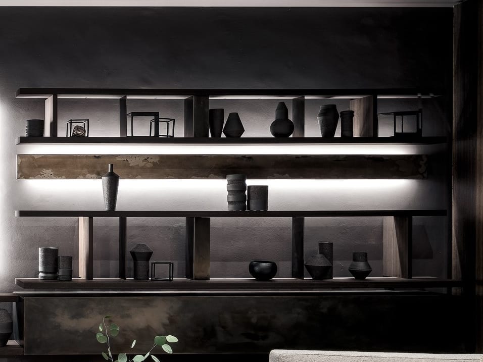 STYLE SET Sectional solid wood bookcase By Henge | design Massimo Castagna